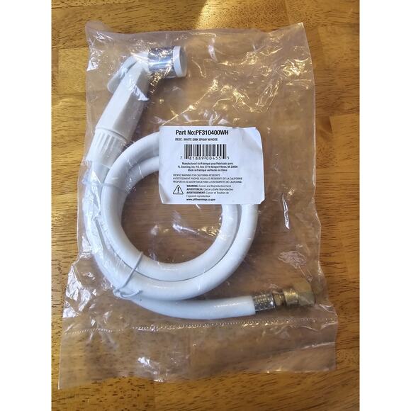 ProFlow | Kitchen | Pull Out Side White Spray Hose For Kitchen Sink ...